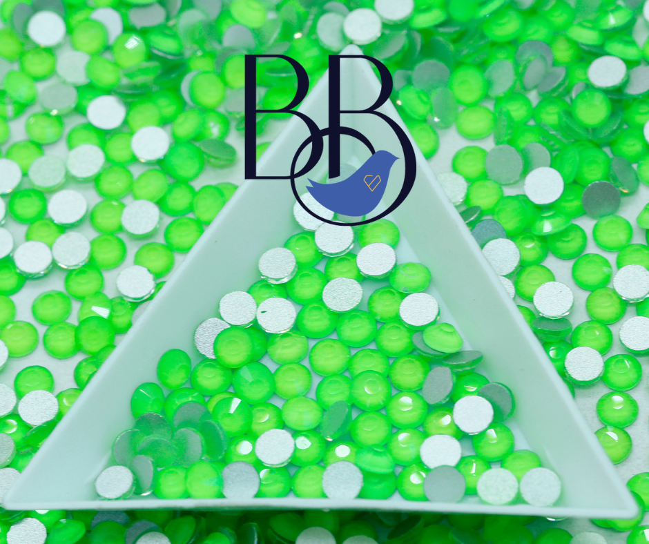 Mocha Green Apple Rhinestones – The Blinging Bluebird