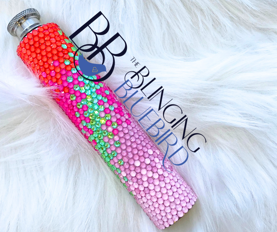 Twisted Melon 2oz Flask – The Blinging Bluebird